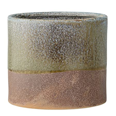 Round Stoneware Flower Pot – Blue Dahlia Designs